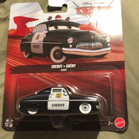 Pixar | Toys | Mattel Disney Pixar Cars Sheriff Toy Car Black And White ...